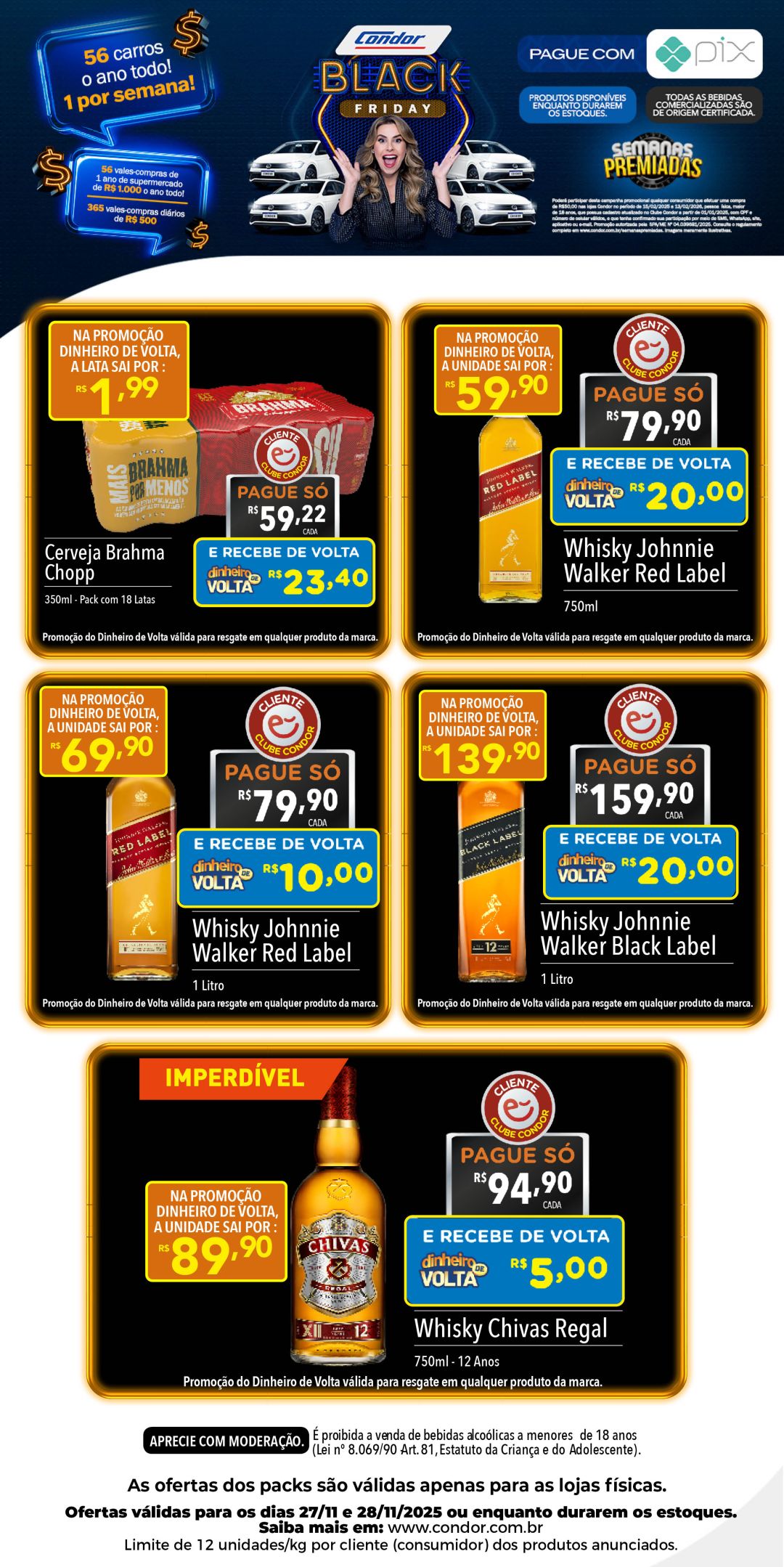 S Condor Black Friday Bebidas Cashback 20251128 - Condor
