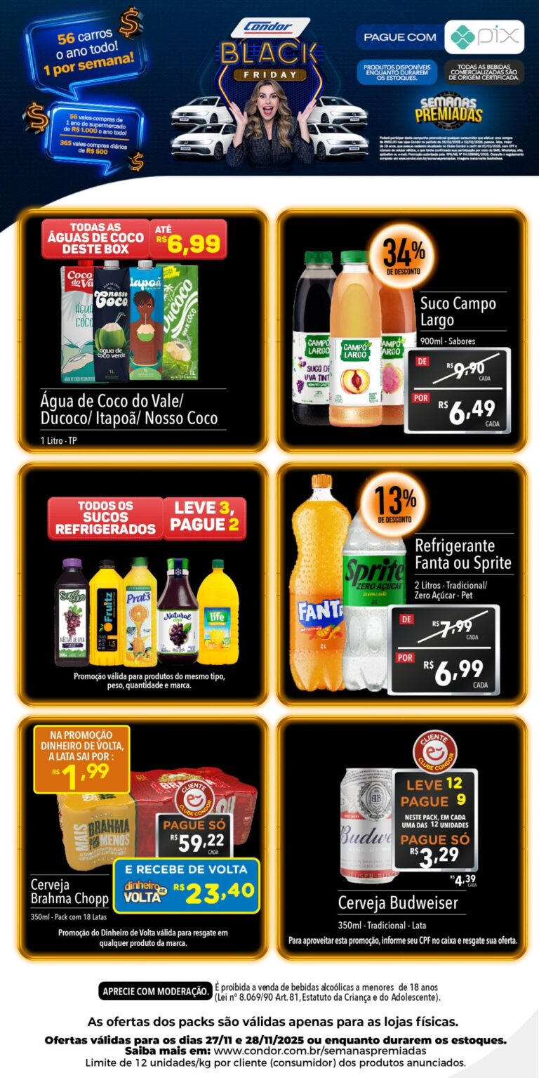 S Condor Black Friday Bebidas Frias (Cervejas e Sucos) 20251126 - Condor